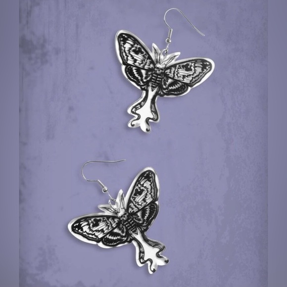 Jewelry | Death Moth Dark Butterfly Hannibal Skeleton Skull Mothra ...